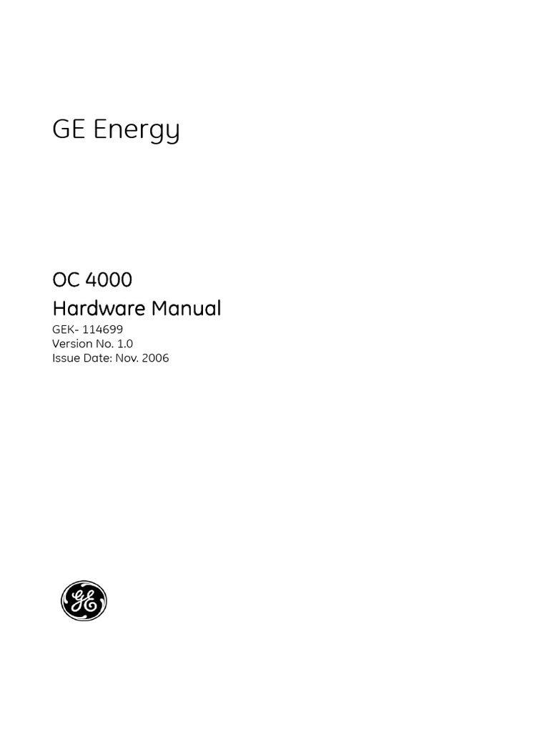 GEK-114699 Hardware Manual | PDF | Computer Network | Power Supply