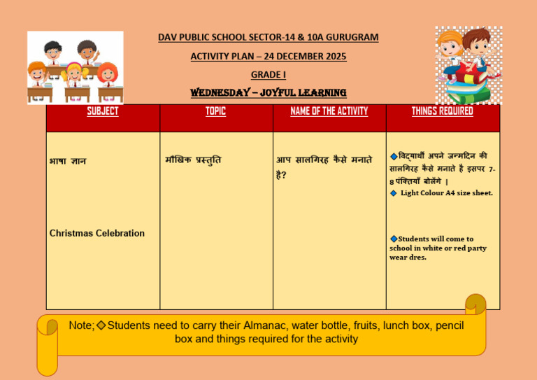 Joyful Learning - 24 December 2025 | PDF