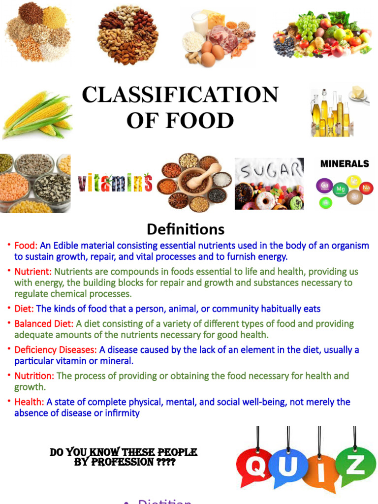 Food Classification and Nutritional Value | PDF | Foods | Legume