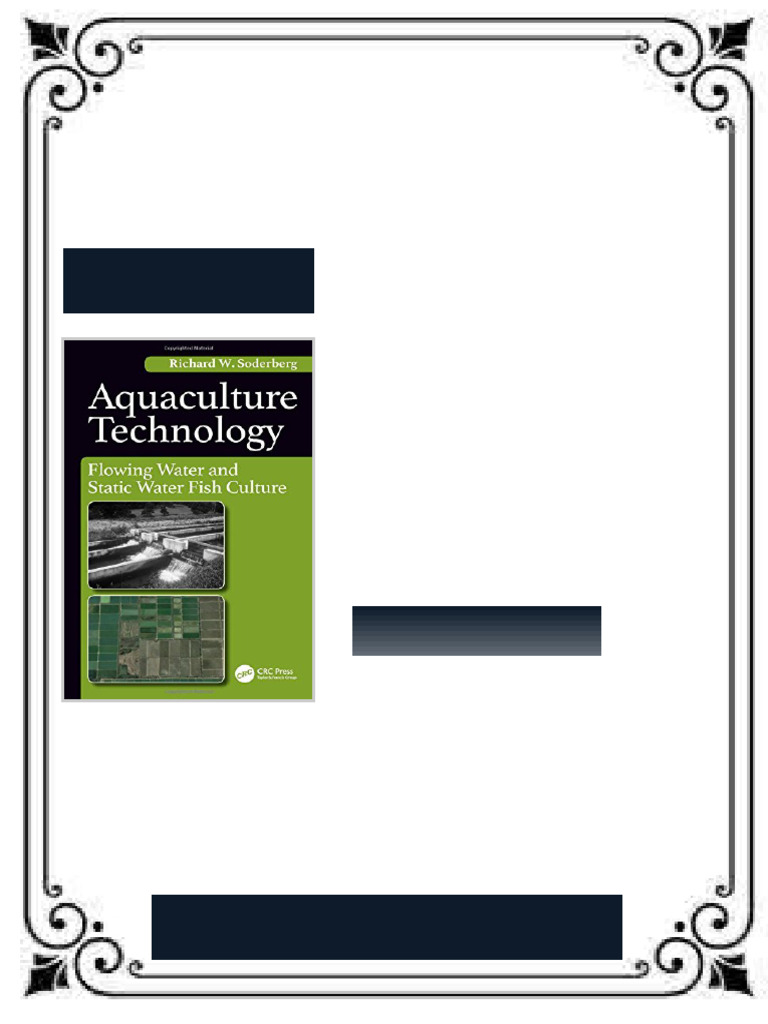 Aquaculture technology flowing water and static water fish culture 1st ...