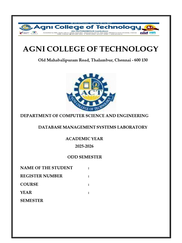 RECORD OF DATABASE MANAGEMENTS | PDF | Information Retrieval ...