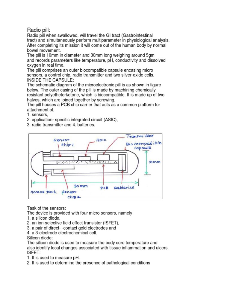 Radio Pill | PDF | Electronic Circuits | Analog To Digital Converter
