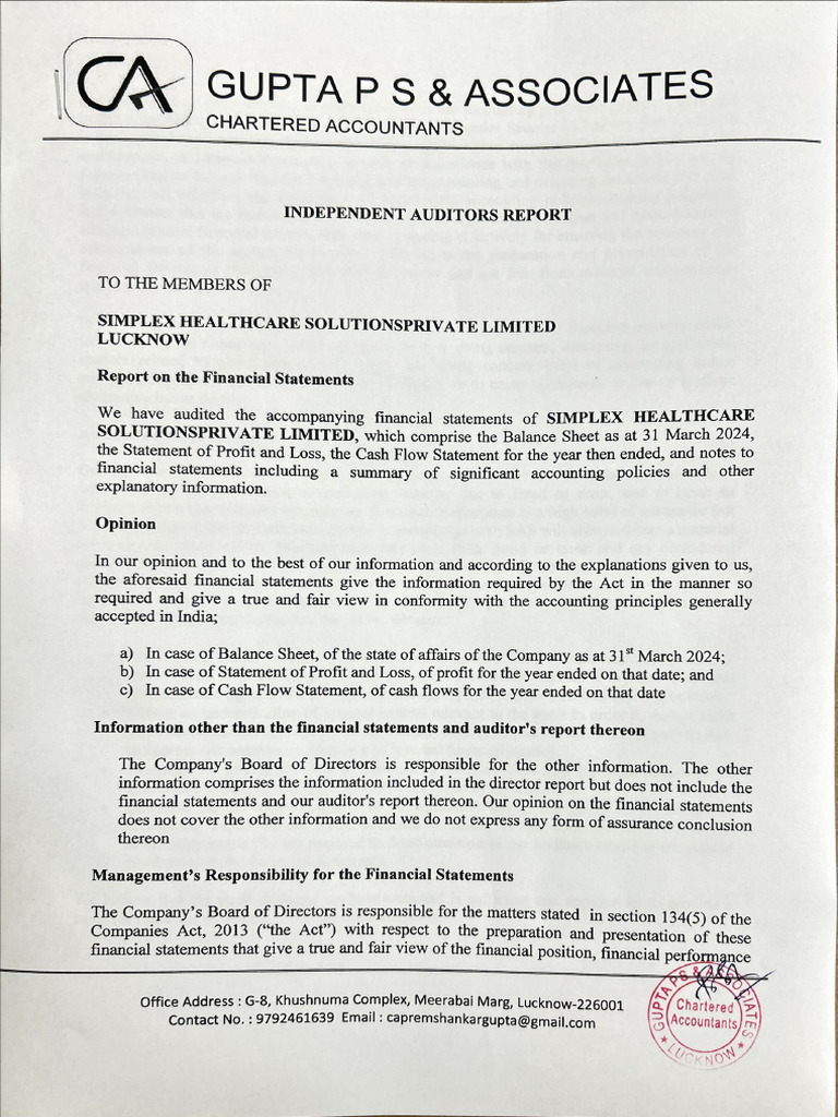 Balance Sheet Fy 23-24 | PDF