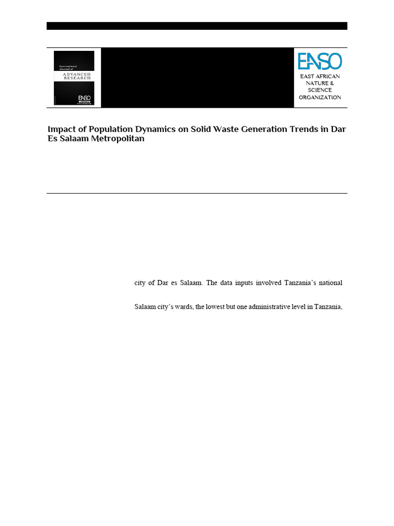 Impact_of_Population_Dynamics_on_Solid_Waste_Gener | PDF | Geographic ...