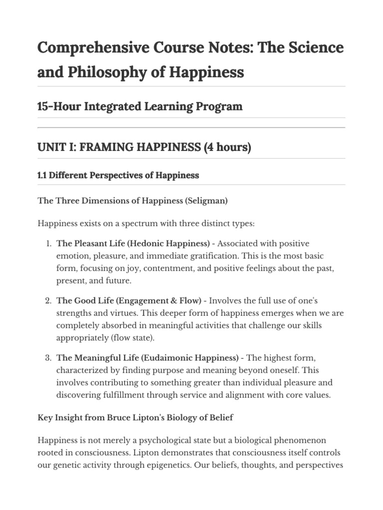 document (1) | PDF | Happiness | Flow (Psychology)