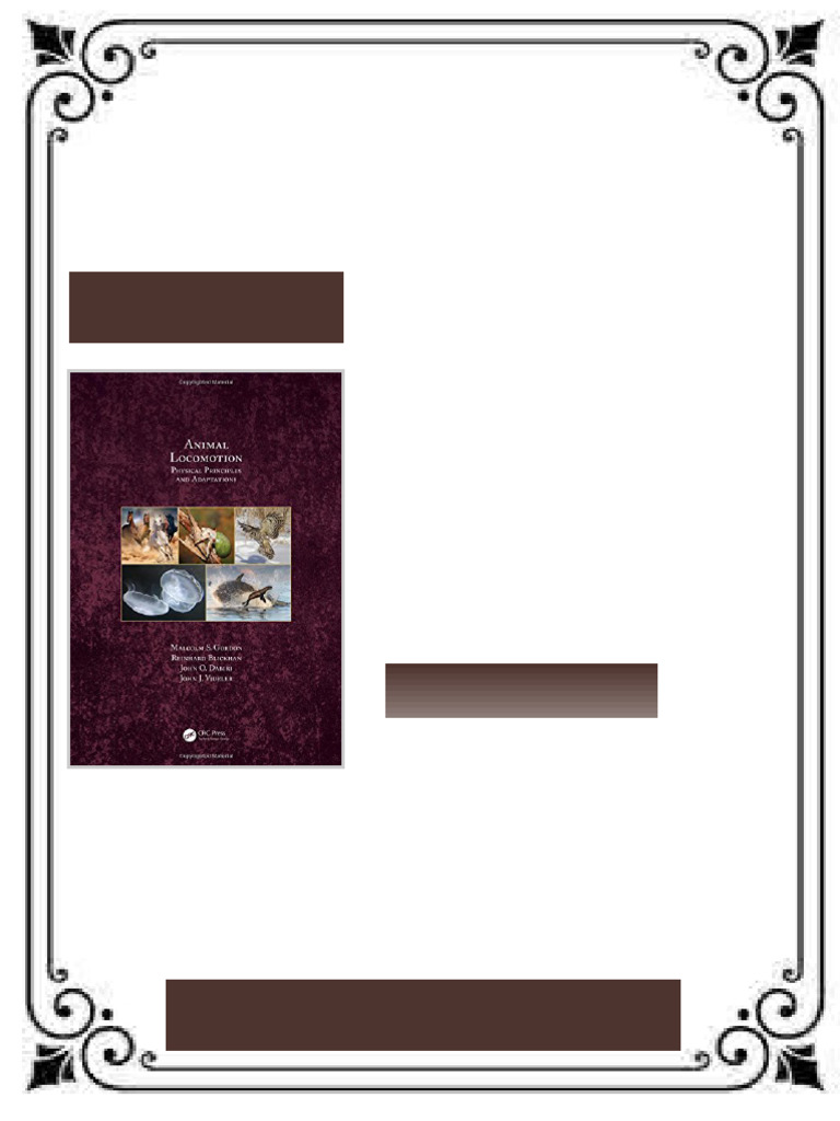 Animal locomotion : physical principles and adaptations 1st Edition ...