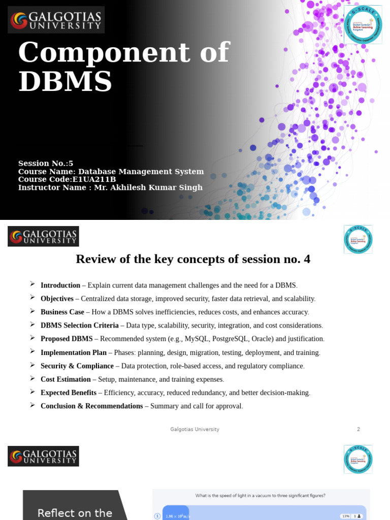 Ponent of DBMS | PDF | Databases | Computing