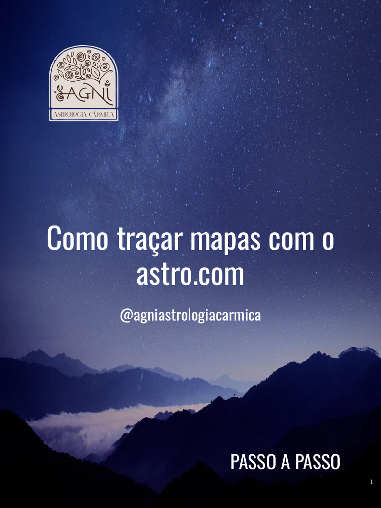 Como Traçar Mapas Com o Astro - Com - Passo A Passo | PDF | Signo do ...