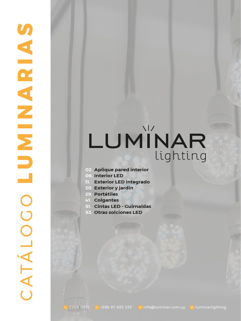 Catálogo Luminar (1) | PDF | Elementos químicos | Materiales de ...