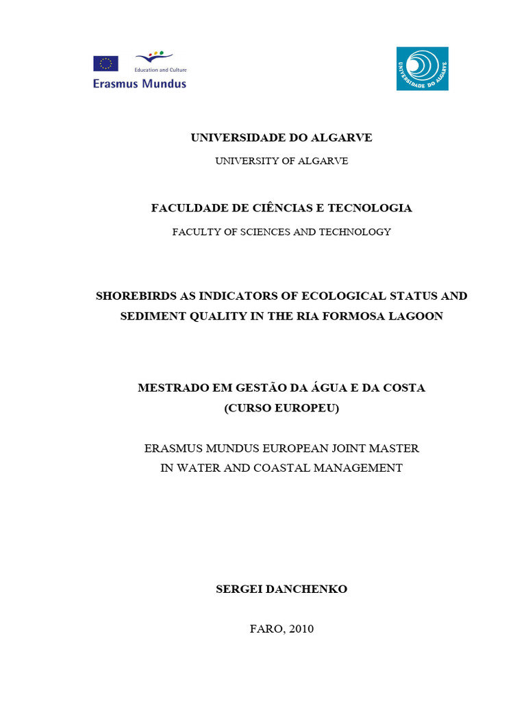 Danchenko, S. a. (2010). Shorebirds Assemblages as Indicators of ...