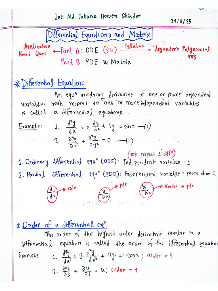 MATH-103_CT1_ClassNotes_Zahin (2) | PDF