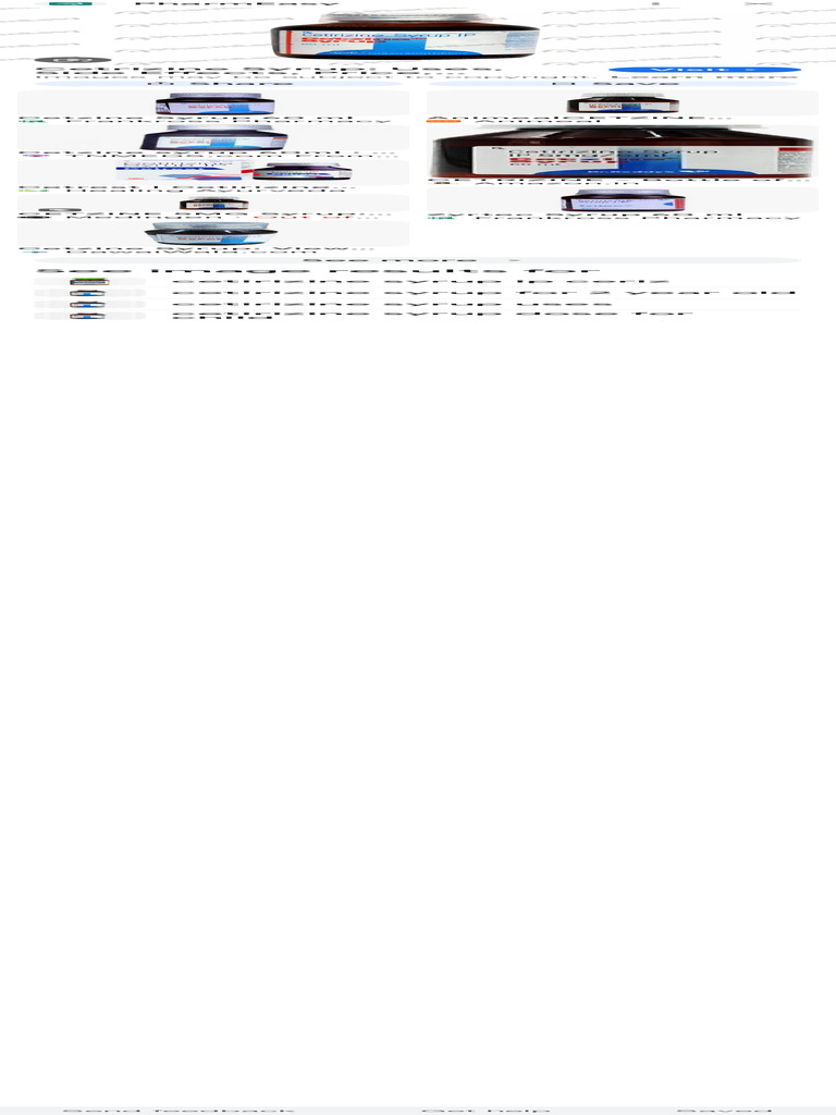 Cetirizine Syrup: Uses & Dosage Guide | PDF | Health Care | Medical ...