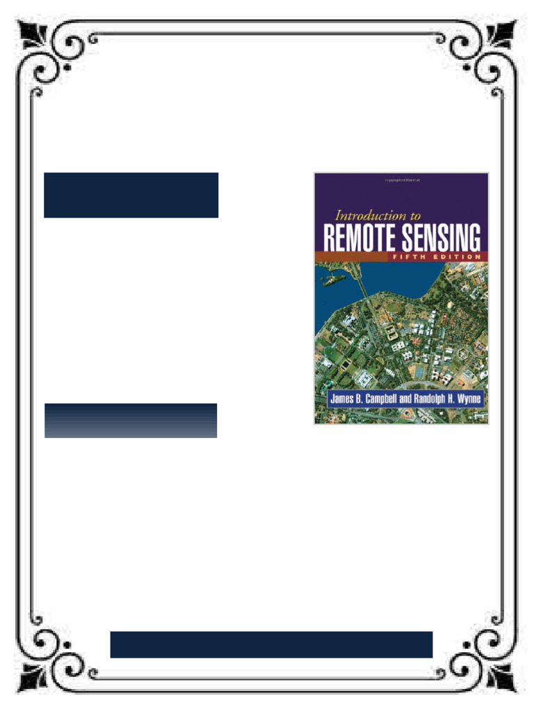 Introduction to Remote Sensing Fifth Edition James B. Campbell Phd ...