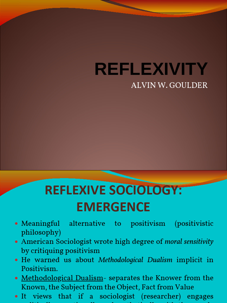 REFLEXIVITY.ppt | PDF | Positivism | Sociology