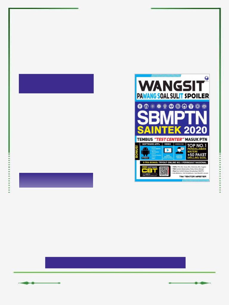 Wangsit Pawang Soal Sulit Spoiler SBMPTN SAINTEK 2020 2021 Tim Tentor ...