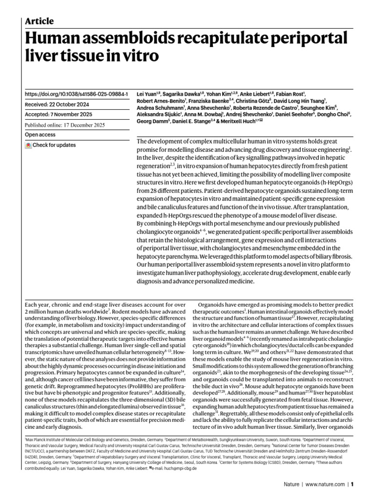 s41586-025-09884-1 | PDF | Liver | Health Sciences
