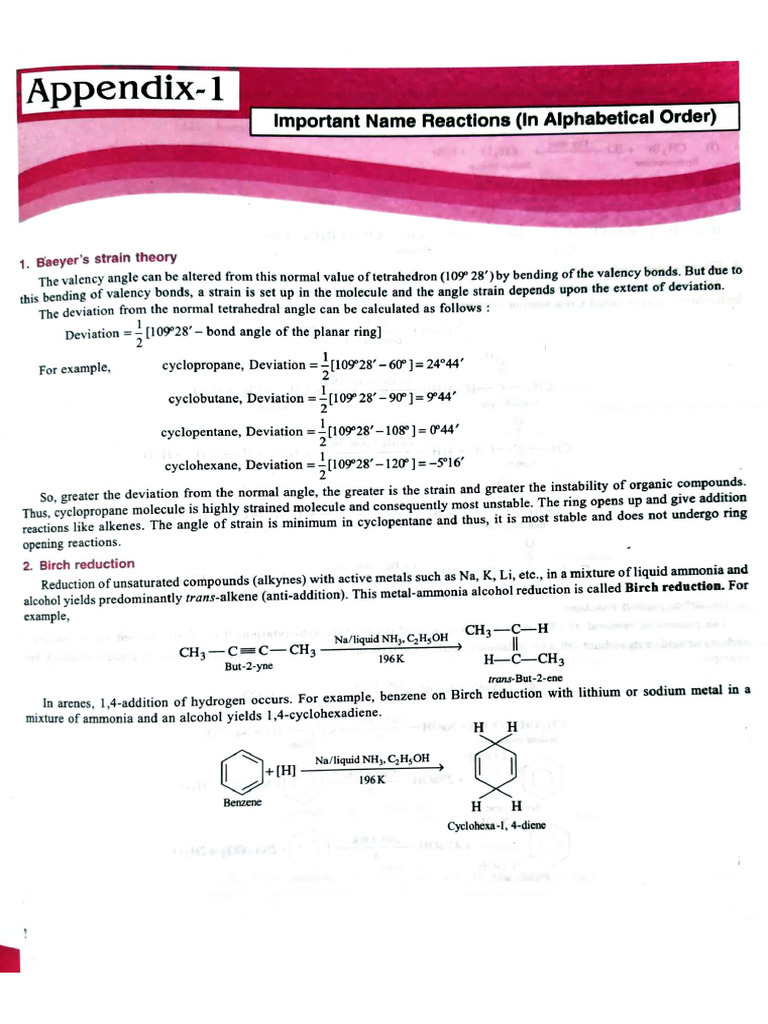 Named Reactions | PDF