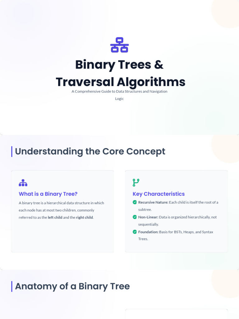 8.Binary Tree and Traversals | PDF | Computer Programming | Algorithms