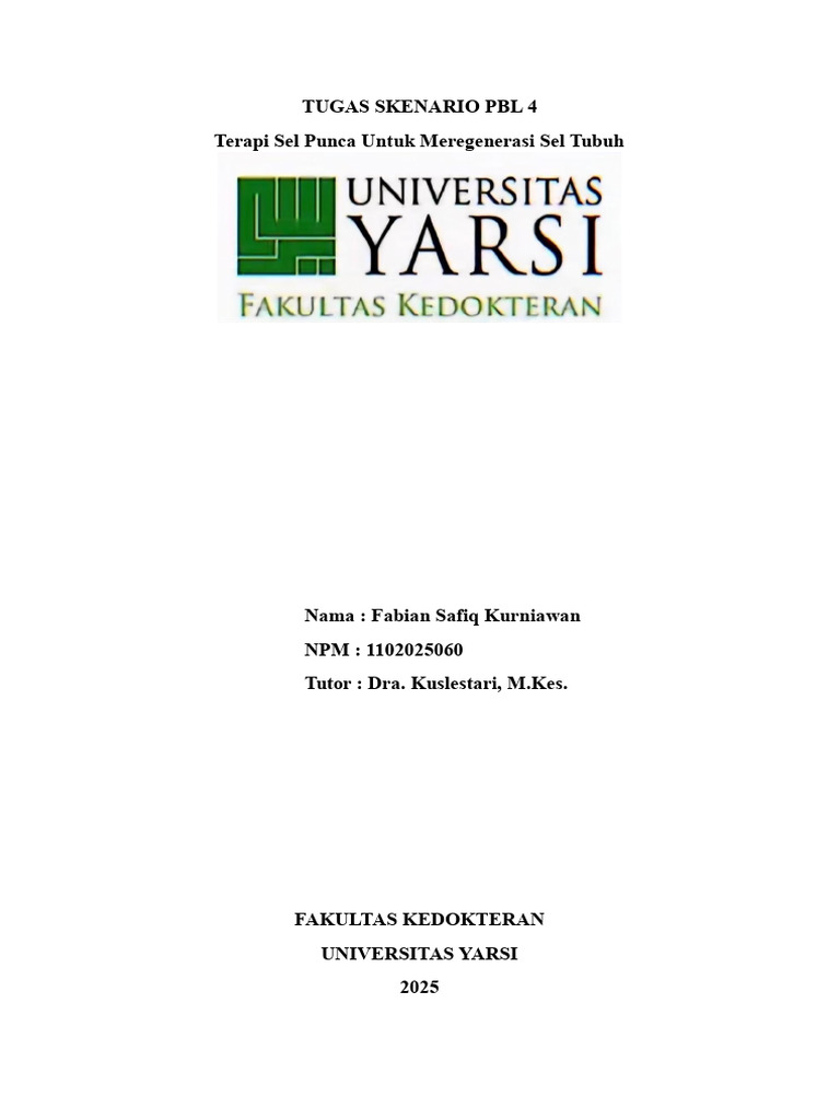 Terapi Sel Punca untuk Regenerasi Sel | PDF