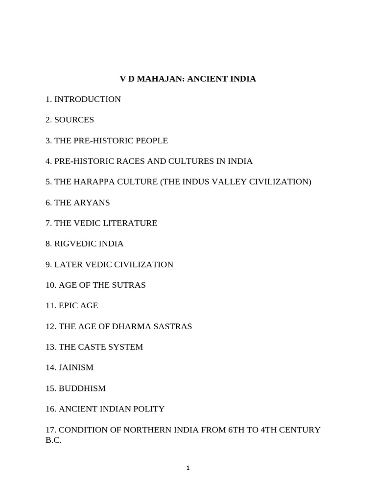 V d Mahajan- Ancient India | PDF | Ashoka