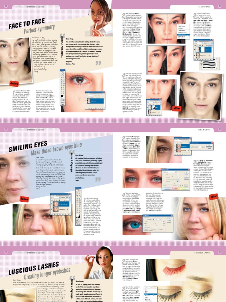 Photoshop Cosmetic Surgery | PDF | Eyebrow | Adobe Photoshop