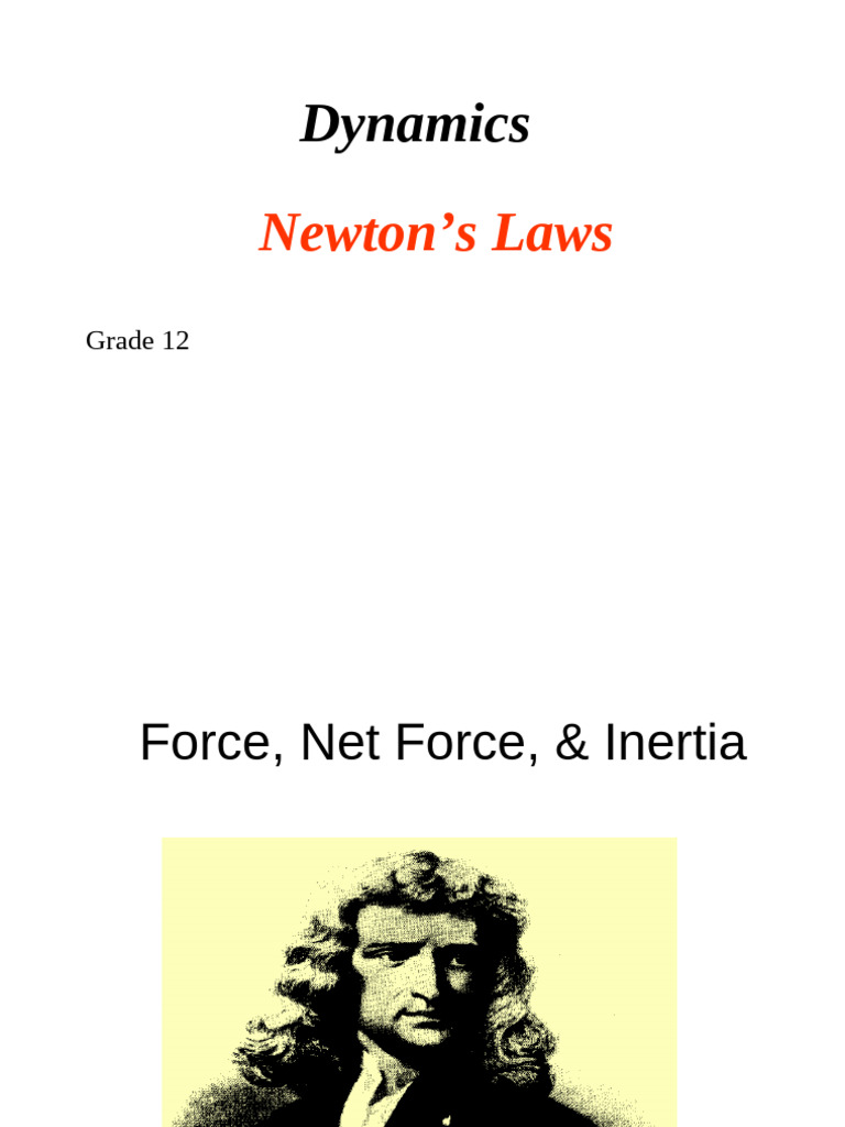 Dynamics Grade 12 | PDF | Force | Friction