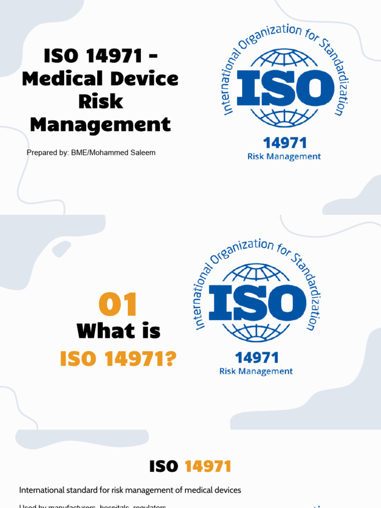 ISO 14971 Medical Device Risk Management | PDF | Risk Management | Risk