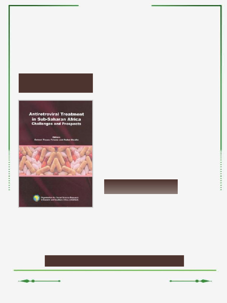 Antiretroviral Treatment in Sub Saharan Africa Challenges and Prospects ...