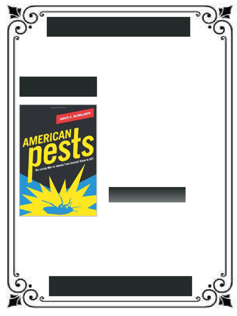 American pests the losing war on insects from colonial times to DDT ...