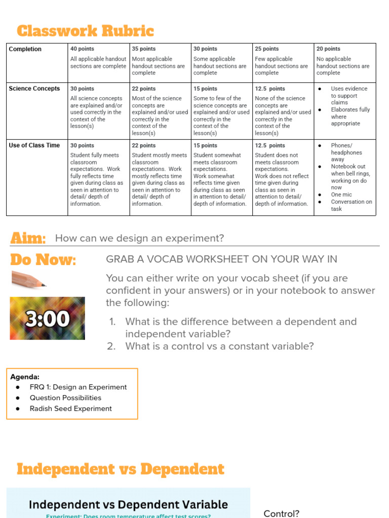 0.1 Design an Experiment | PDF | Experiment