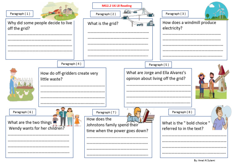 MG2.2 U6 L8 Reading Worksheet 3 | PDF