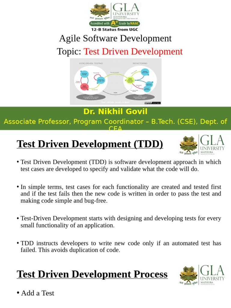 Understanding Test Driven Development | PDF | Test Driven Development ...