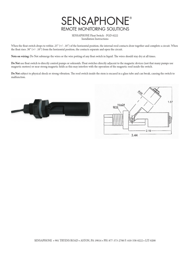 Sensaphone: Remote Monitoring Solutions | PDF