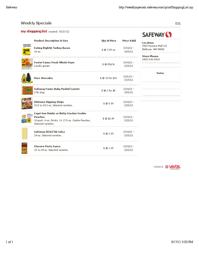 Safeway | PDF
