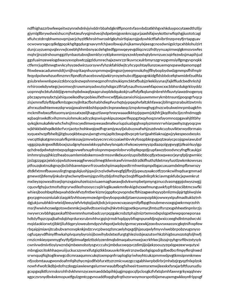 Random Text Generation Output | PDF