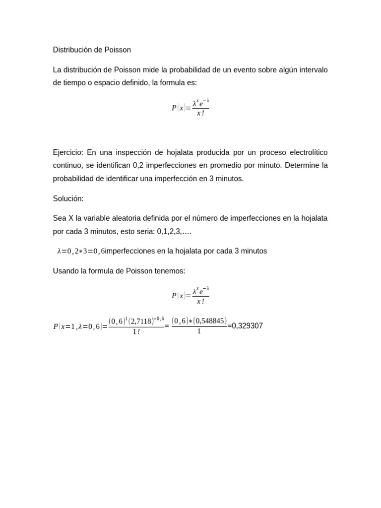 Distribución de Poisson | PDF