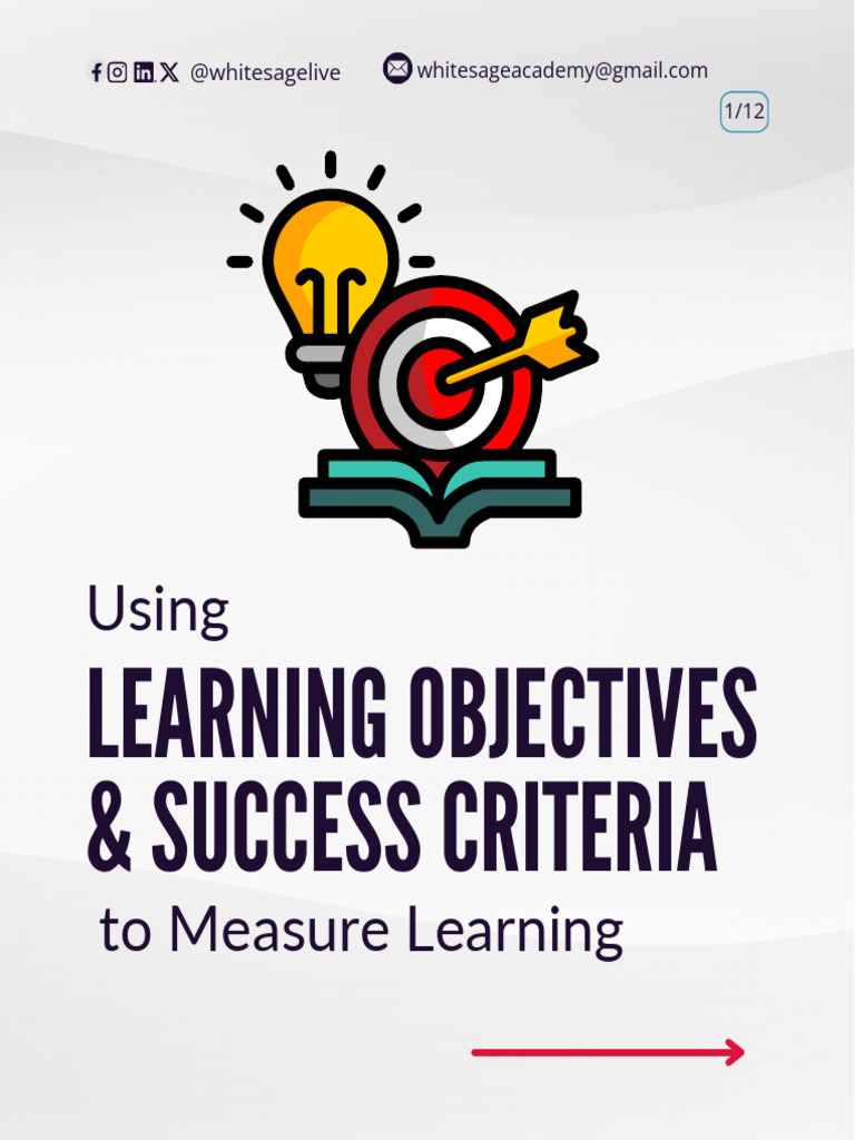 Using LOs and SCs To Measure Learning 1763608835 | PDF