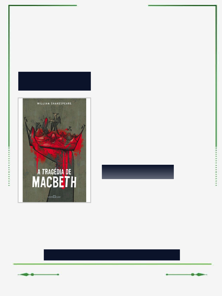 A tragédia de Macbeth 1st Edition William Shakespeare ebook complete ...