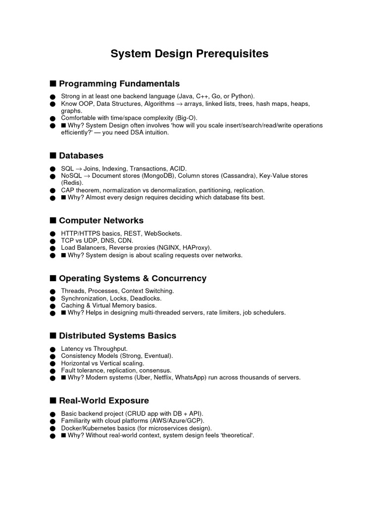 System Design Prerequisites | PDF