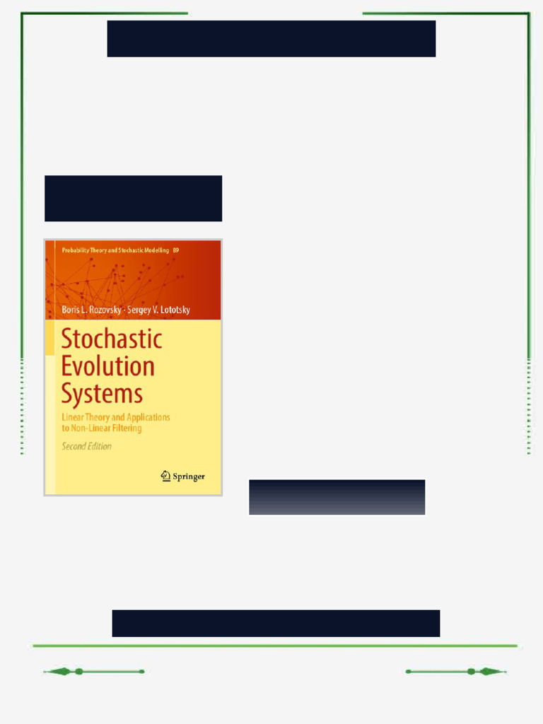 Stochastic Evolution Systems Linear Theory and Applications to Non ...