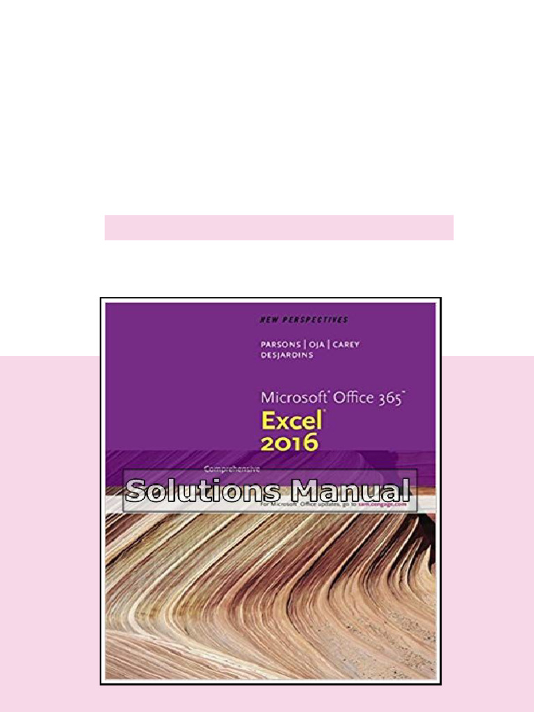 New Perspectives Microsoft Office 365 and Excel 2016 Comprehensive 1st ...
