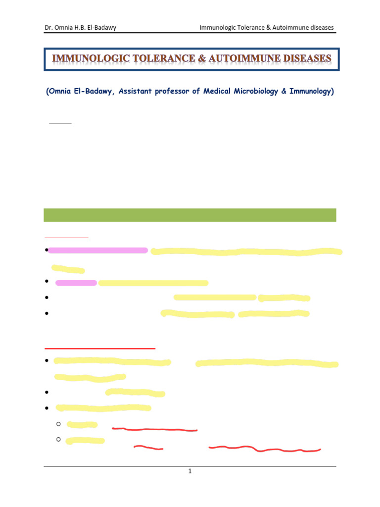 M40-Tolerance Autoimmune Diseases 2024 - 250520 - 105425 | PDF | Immune ...
