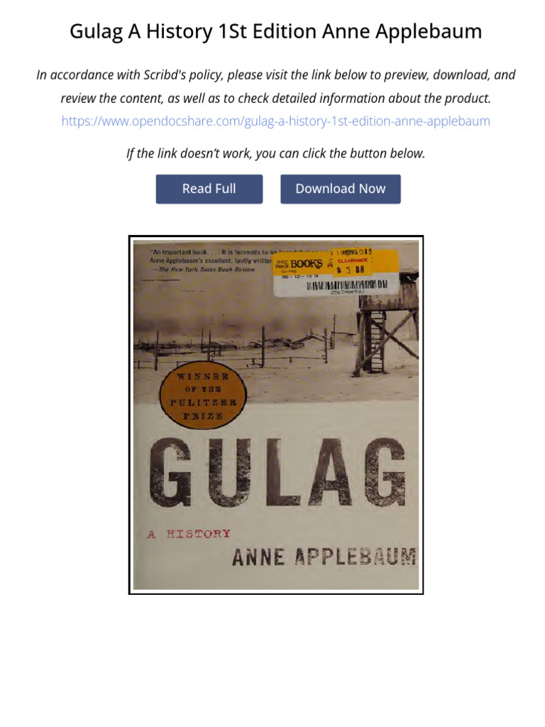 Gulag A History 1st Edition Anne Applebaum | PDF | Random House