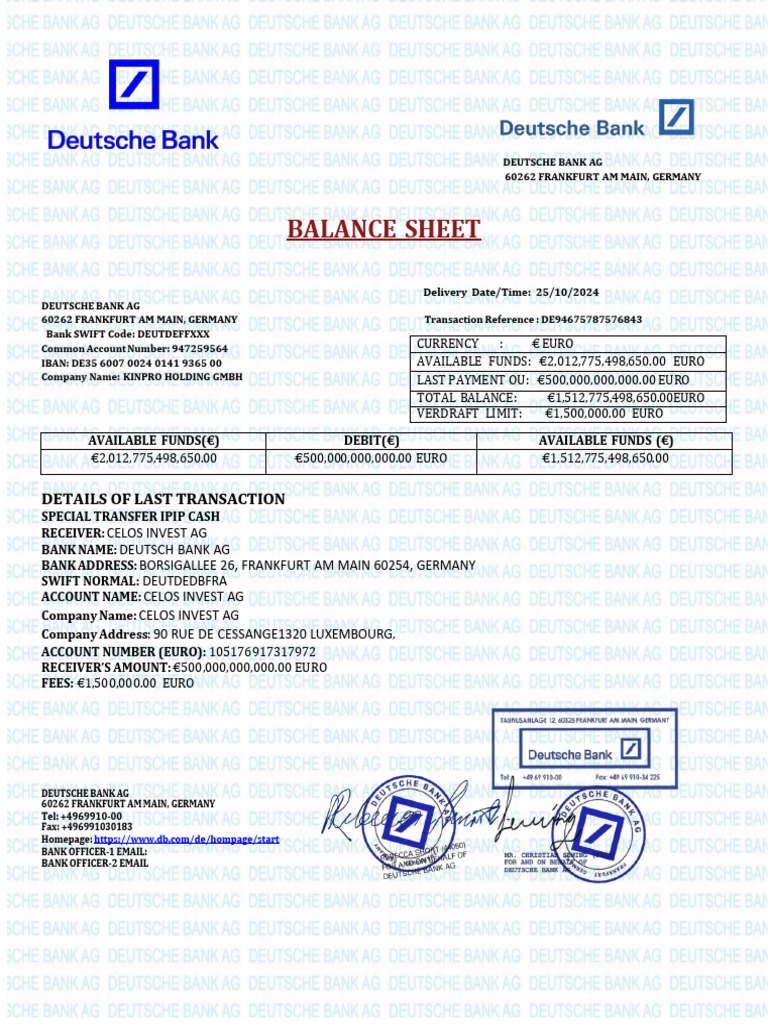 Balance Sheet- Kinpro _500b | PDF