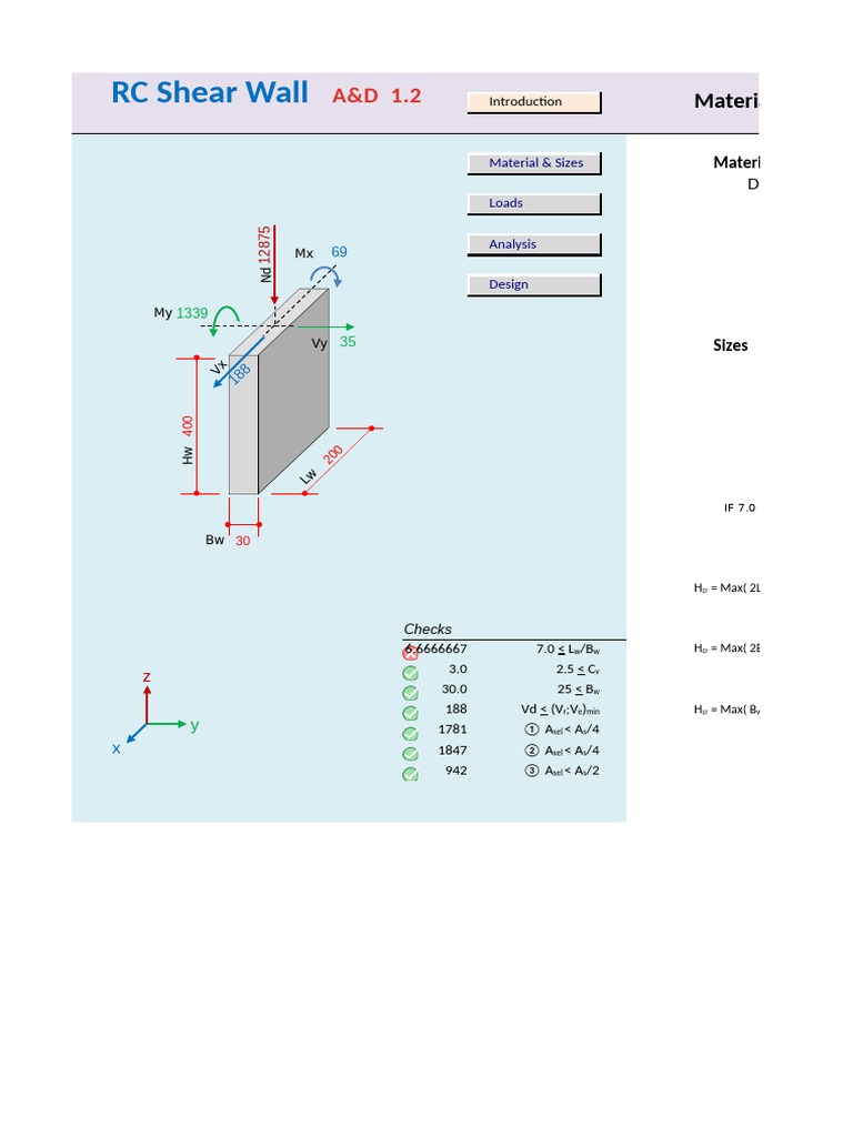RC Shear Wall 1.2 | PDF | Solid Mechanics | Physical Sciences