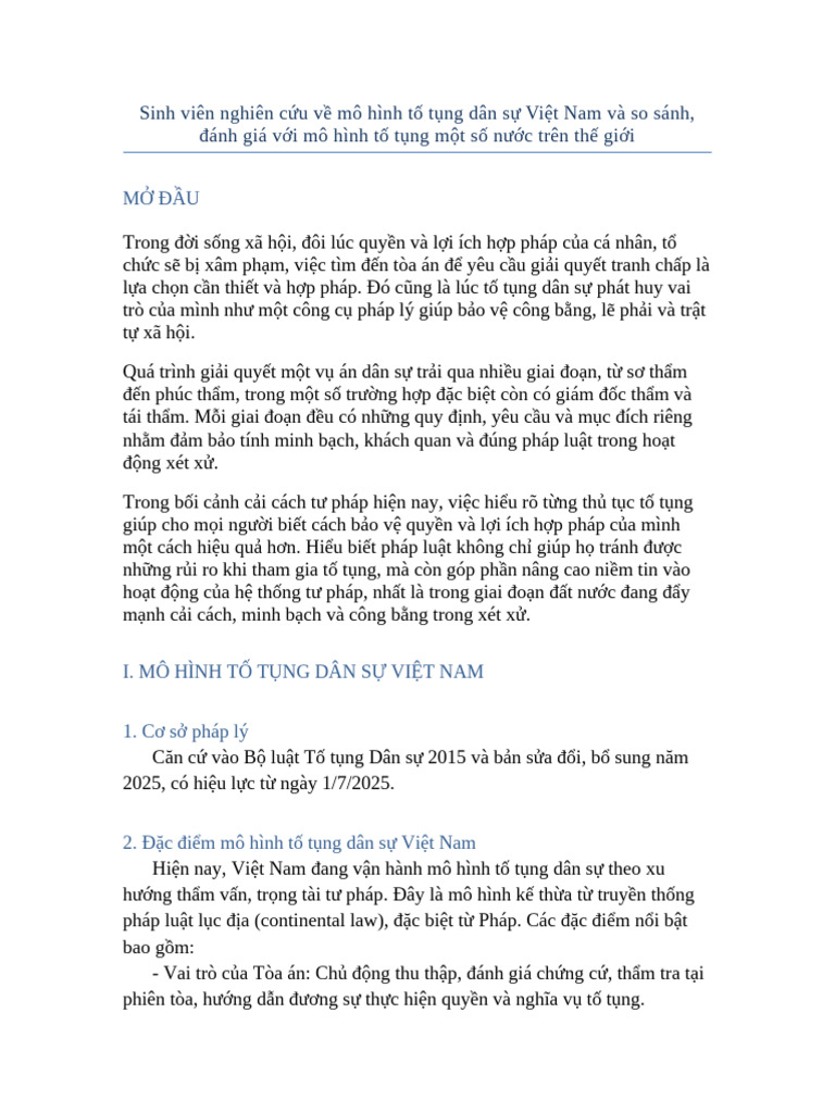 Mo Hinh To Tung Dan Su Viet Nam | PDF