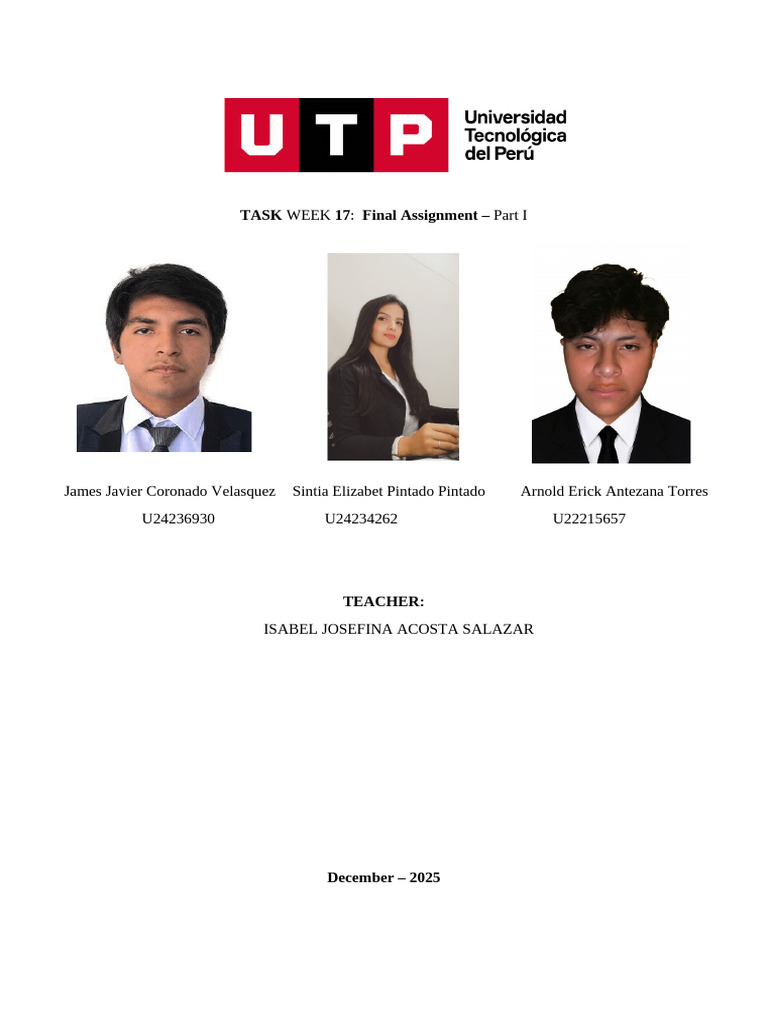 Task Week 17-Final Assignment Part I | PDF