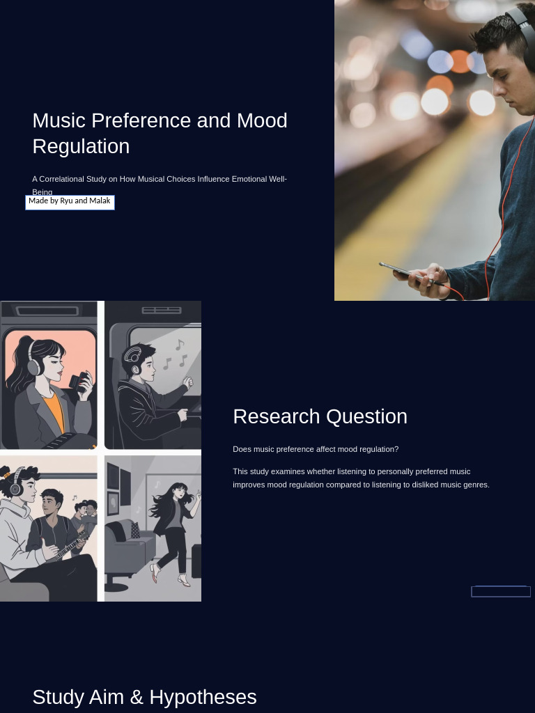 Music Preference and Mood Regulation | PDF | Mood (Psychology) | Mental ...