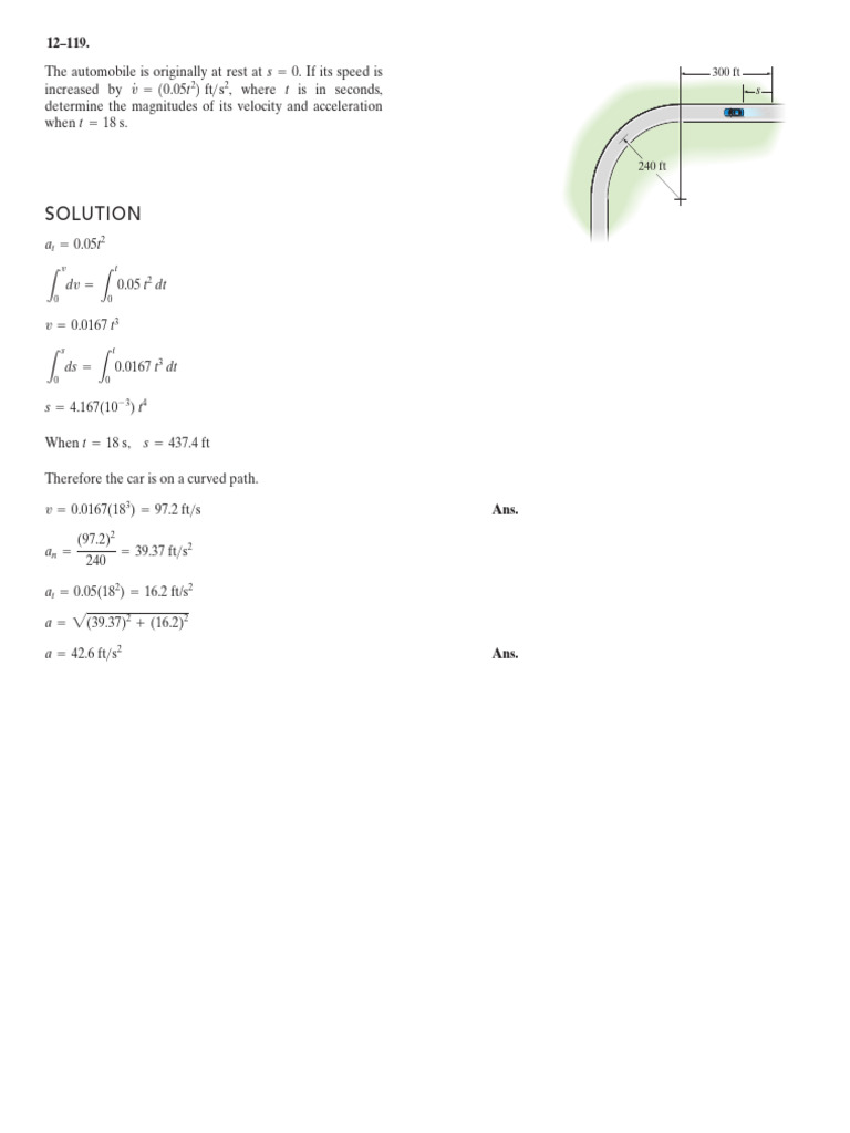 Velocity and Acceleration Calculations | PDF | Kinematics | Velocity