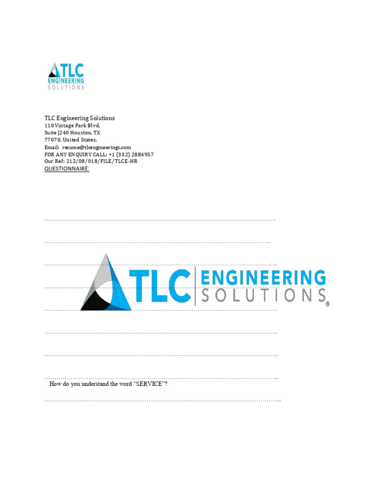 TLC Form.a | PDF